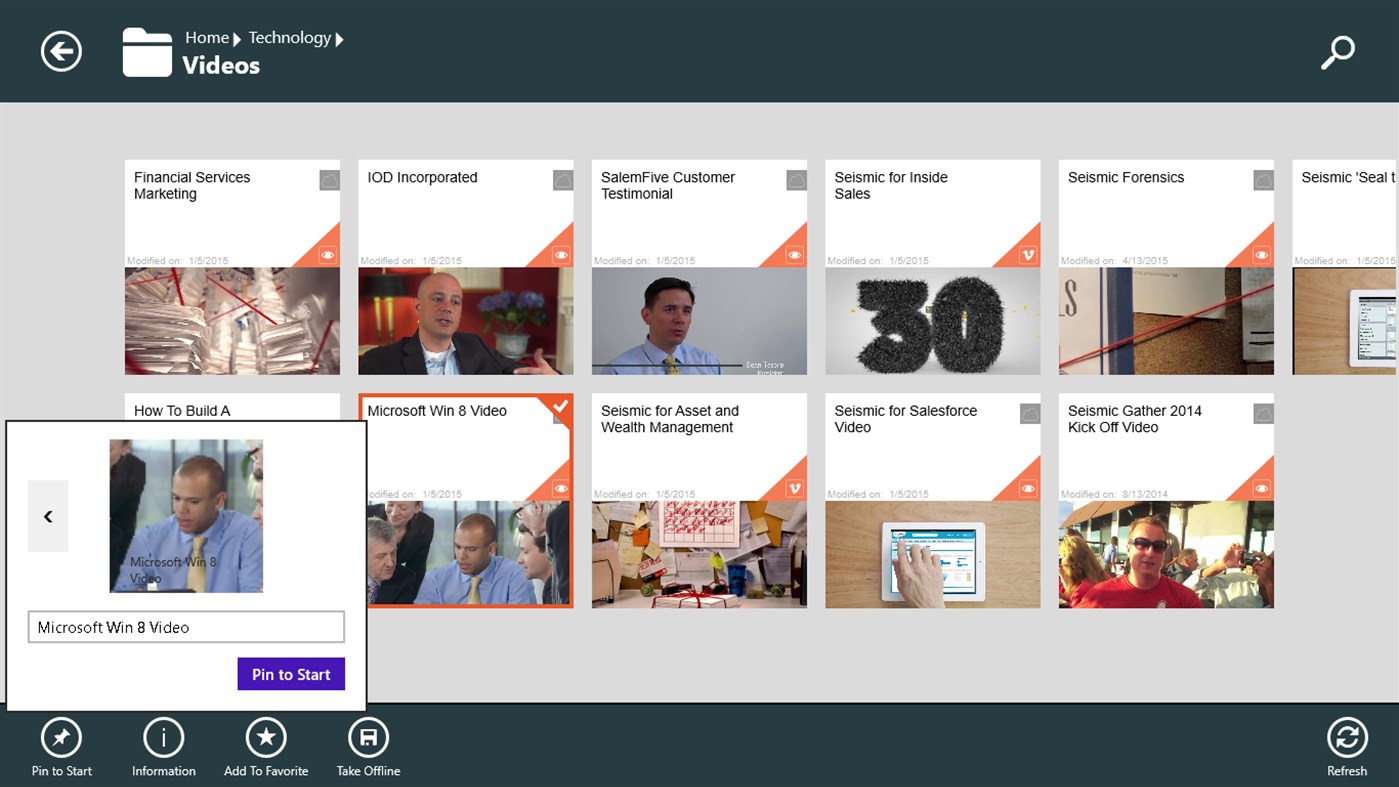 Seismic DocCenter (by Seismic Software, Inc) - (Windows Apps) — AppAgg