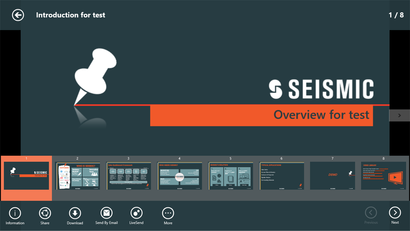 Seismic DocCenter (by Seismic Software, Inc) - (Windows Apps) — AppAgg
