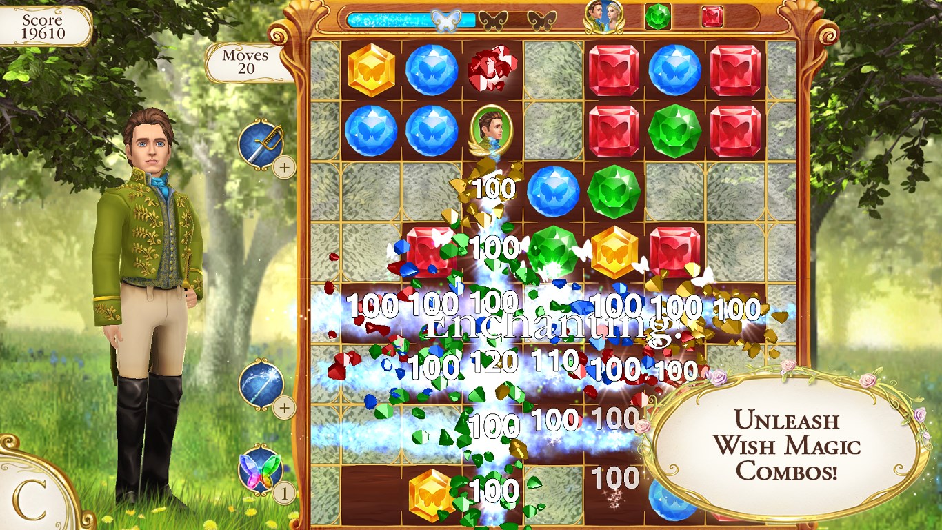 Disney's Cinderella Free Fall Game updated with 40 new levels